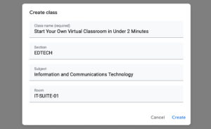 Start Your Own Virtual Classroom in Under 2 Minutes with Google ...